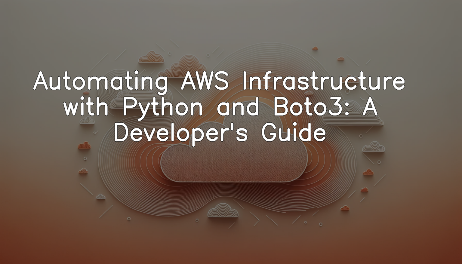 Automating AWS Infrastructure with Python and Boto3: A Developer's ... Automating AWS Infrastructure with Python and Boto3: A Developer's ...