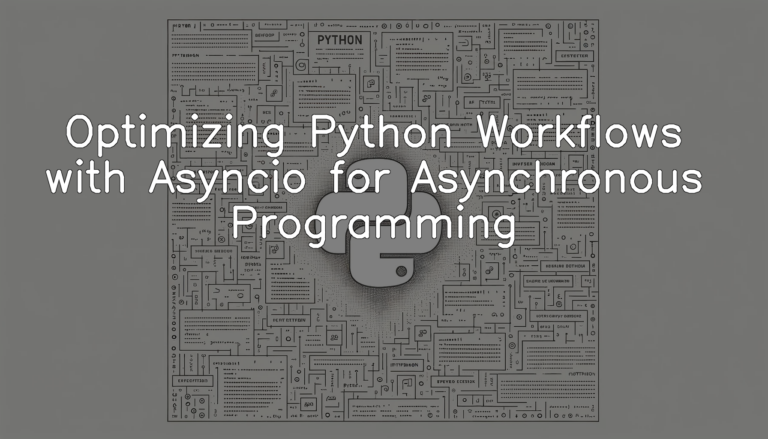Optimizing Python Workflows With Asyncio For Asynchronous Programming Data Rodeo 3106